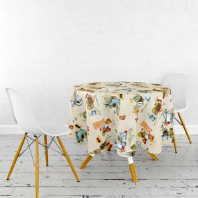 Ubrus PVC kulatý Fl-1738-01 – Zahradní sen (různé velikosti)