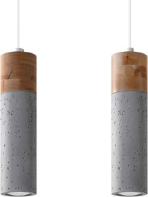 Sollux Lighting Závěsné svítidlo ZANE 2 šedé
