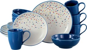 XXXLutz KOMBINOVANÁ SOUPRAVA Joy Blau-bunt 16dílné Creatable - Online Only nádobí - 007768056701