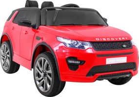 Ramiz Land Rover Discovery elektrické auto pro děti červené SUV + dálkové ovládání