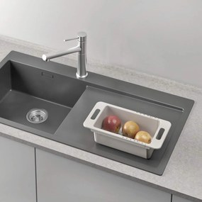 METALTEX Nastavitelný odkapávač, posuvný organizér do dřezu - DRAINFLEX, 35 - 52 cm