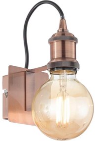 Ideal Lux - Nástěnná lampa FRIDA 1xE27/60W/230V měď