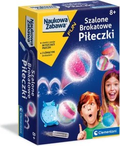 Vědecká zábavná laboratoř Clementoni 50702 třpytivé kuličky