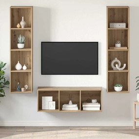 Sestava TV skříněk 3 ks Artisanový dub Kompozitní dřevo 3393341