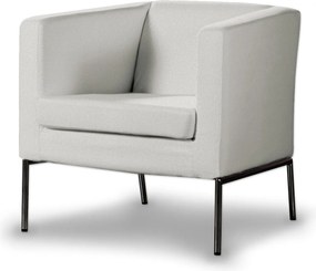 Potah na křeslo IKEA Klappsta barva krémová látka pletený vzor