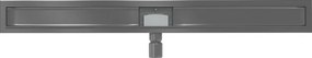 Mexen Flat korpus pro liniový odtok 100 cm, gun gray kartáčovaný - 1E15100