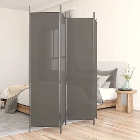 vidaXL 4dílný paraván 200x200 cm textil [350182] Barva: Bílá