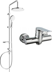 Mexen Erik sprchový set s dešťovou sprchou a sprchovou baterií Pecos, chromová, 72740205-00