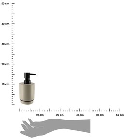 Dávkovač mýdla Longan, béžová/s černými prvky, 290 ml