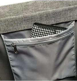 Rolser Com Tweed Polar 8 Black Tube taška na kolečkách, černá
