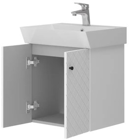 Kingsbath / Lavedo Tessera White 50 koupelnová skříňka s umyvadlem