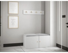 Předsíňová sestava Towiro Slim VI, Barva: bílá, Barva látek:: Abriamo 06