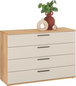XXXLutz ŠIROKÁ KOMODA, barvy dubu, pískové barvy, 120/83/46 cm Dieter Knoll - Šuplíkové komody - 001203003808