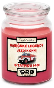 Svíčka Hasičské legendy – Tatra 148 (Vůně svíčky: Višně v čokoládě)