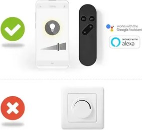 Nedis SmartLife LED žárovka / Wi-Fi / E14 / 470 lm / 4.9 W / Android