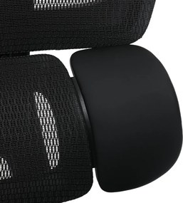 Kancelářská ergonomická židle PORTE II — síťovina, černá