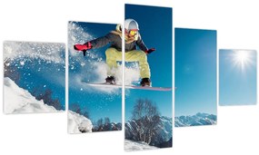 Obraz - Snowboardista (125x70 cm)