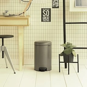 Brabantia Pedálový koš NewIcon 12L platinová