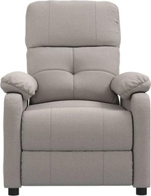 Masážní křeslo taupe textil 289680