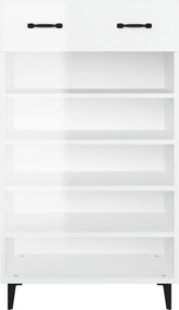 vidaXL Botník 60 x 35 x 105 cm kompozitní dřevo [812795] Barva: Betonová šedá