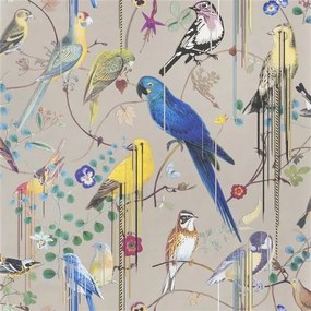 Tapeta BIRDS SINFONIA - CUIVRE, kolekce HISTOIRES NATURELLES