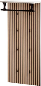 XXXLutz ŠATNÍ PANEL, černá, barvy dubu, 50/110,6/20,9 cm MID.YOU - Šatní panely - 000895002301