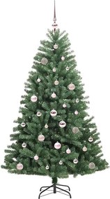 Umělý Skládací Vánoční Strom Zelená 150 cm PVC a kov 3395480