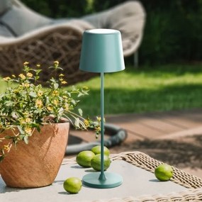Brilliant G90939/84  Venkovní AKU stolní lampa KAAMI zelená USB-C
