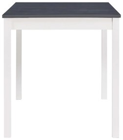 Jídelní stůl bílo-šedý 140 x 70 x 73 cm borové dřevo,  283400 HangarStore.cz