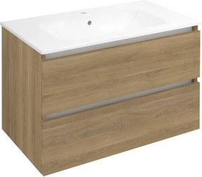 Sapho Ezara - Umyvadlová skříňka, 80x46x52 cm, 2 zásuvky, dub Cuneo EZ801-2525