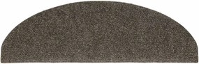 Schodové rohože samolepicí 5 ks 65 x 21 x 4 cm antracitové, půlkulaté, velké 149714