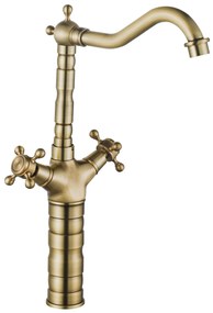Rea Rustico, vysoká dřezová baterie h-370, zlatá matná, REA-B5521