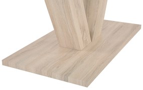 Rozkládací jídelní stůl,světlé dřevo 140/180 x 90 cm LIXA Beliani