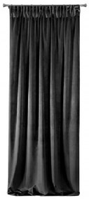 BytoTex Hotové sametové závěsy - Tmavě šedá 135 x 270 cm