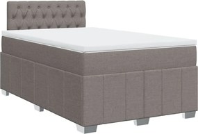 Box spring postel s matrací taupe 120x190 cm textil 3287018