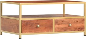 vidaXL Konferenční stolek 90 x 50 x 40 cm masivní akáciové dřevo [286187]
