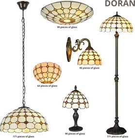 Brilagi - Tiffany vitrážová stojací lampa DORAN 2xE27/60W/230V