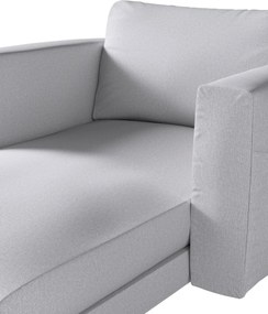 Potah na IKEA Norsborg šezlong s loketními opěrkami barva šedá látka pletený vzor