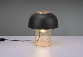 Matně černá kovová stolní lampa (výška 28 cm) Punch – Reality