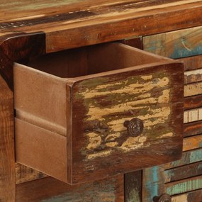 Příborník Se 3 Zásuvkami 55X30X70 Cm Masivní Recyklované Dřevo