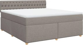 Box spring postel s matrací taupe 180x200 cm textil 3286770