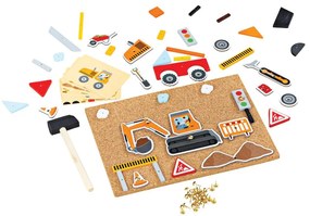 Bigjigs Toys Kreativní zatloukací hra doprava