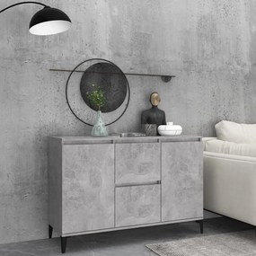 Příborník betonově šedý 104 x 35 x 70 cm dřevotříska - Default Title