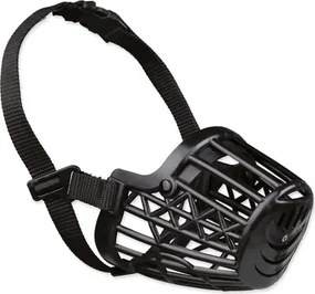TRIXIE Plastový náhubek S 18 cm černá / Pro malé psy / Nylonový pásek