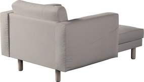 Potah na IKEA Norsborg šezlong s loketními opěrkami barva béžová látka pletený vzor