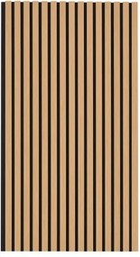 Dřevěné lamelové akustické panely 59,9 × 119,9 cm – světlý dub