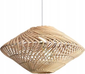 Jídelní závěsná lampa Boho ABR-LW11-BH-E27 Abruzzo ratan béžová