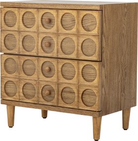BLOOMINGVILLE Komoda VESTER hnědá 61x56cm