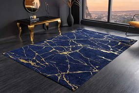 Designový koberec Plochá tkanina Mramor modrá 240x160cm