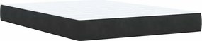 Box spring postel s matrací černá 140x200 cm samet 3287760
